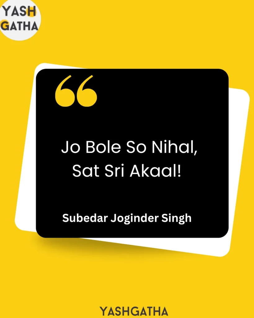 Subedar Joginder Singh: The Soldier Who Fought an Army Alone — The ...